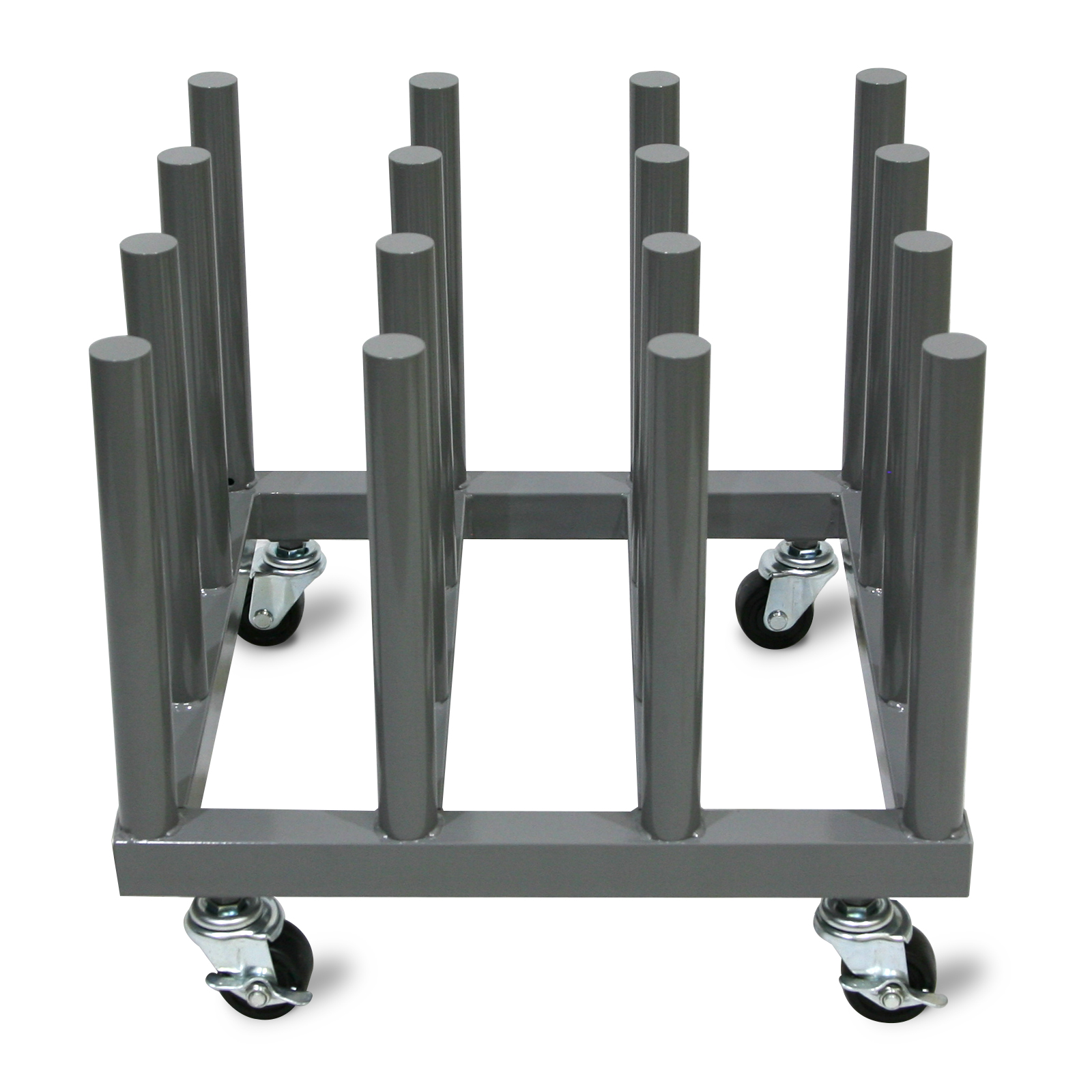 Rolling Floor Rack for Vinyl Roll Storage - Heavy Duty - 16 Spindles ...