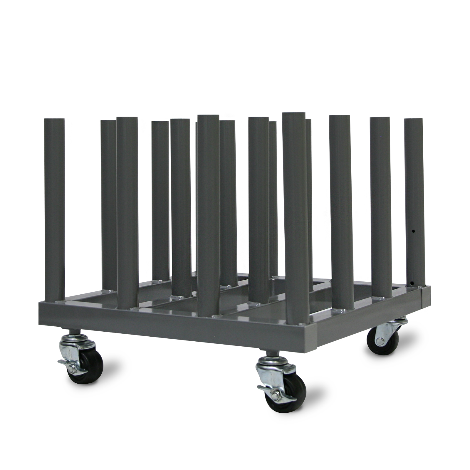 Rolling Floor Rack for Vinyl Roll Storage - Heavy Duty - 16 Spindles ...